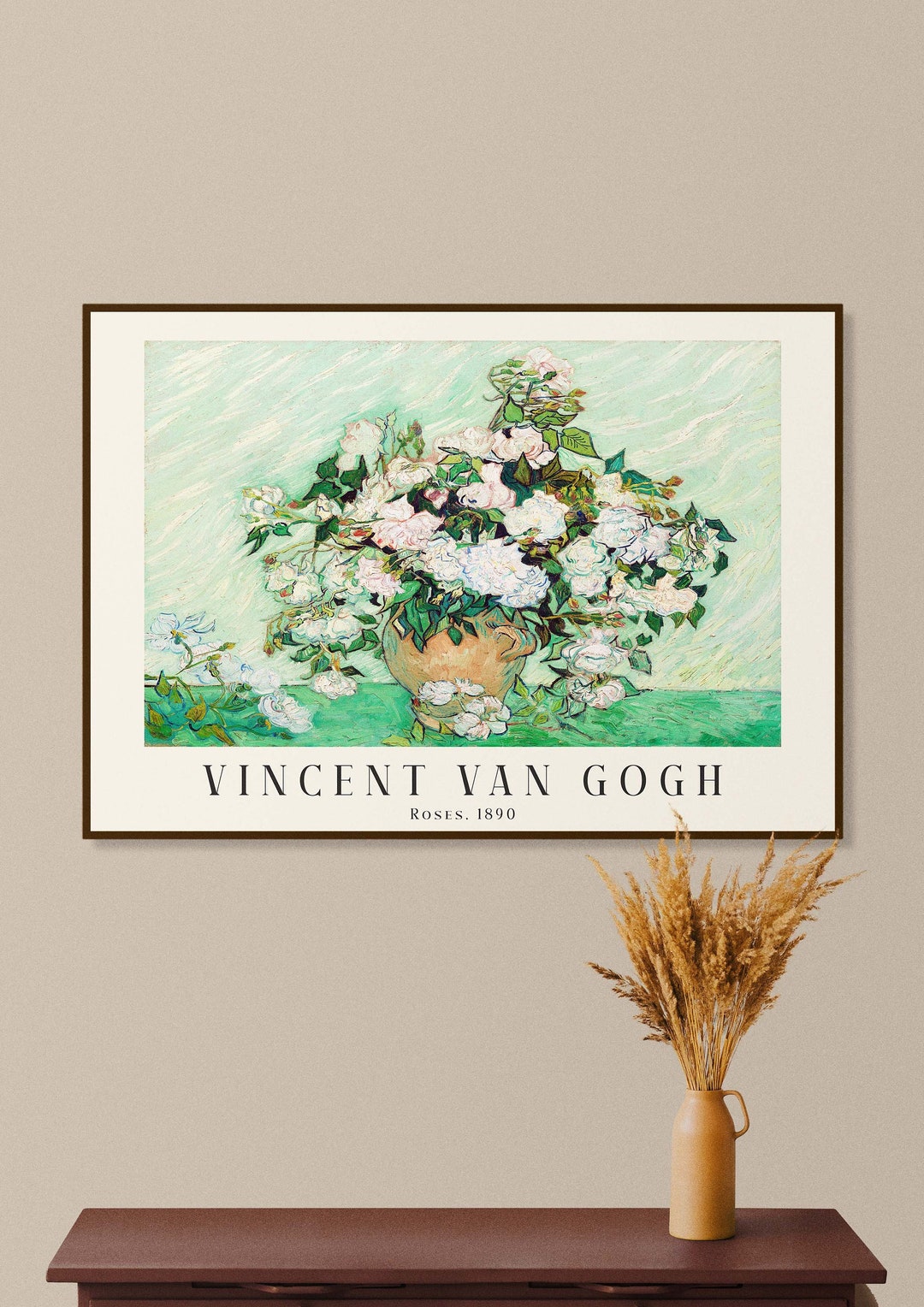 Van Gogh Printable Art - Van Gogh Poster, Van Gogh Wall Art, Roses ...