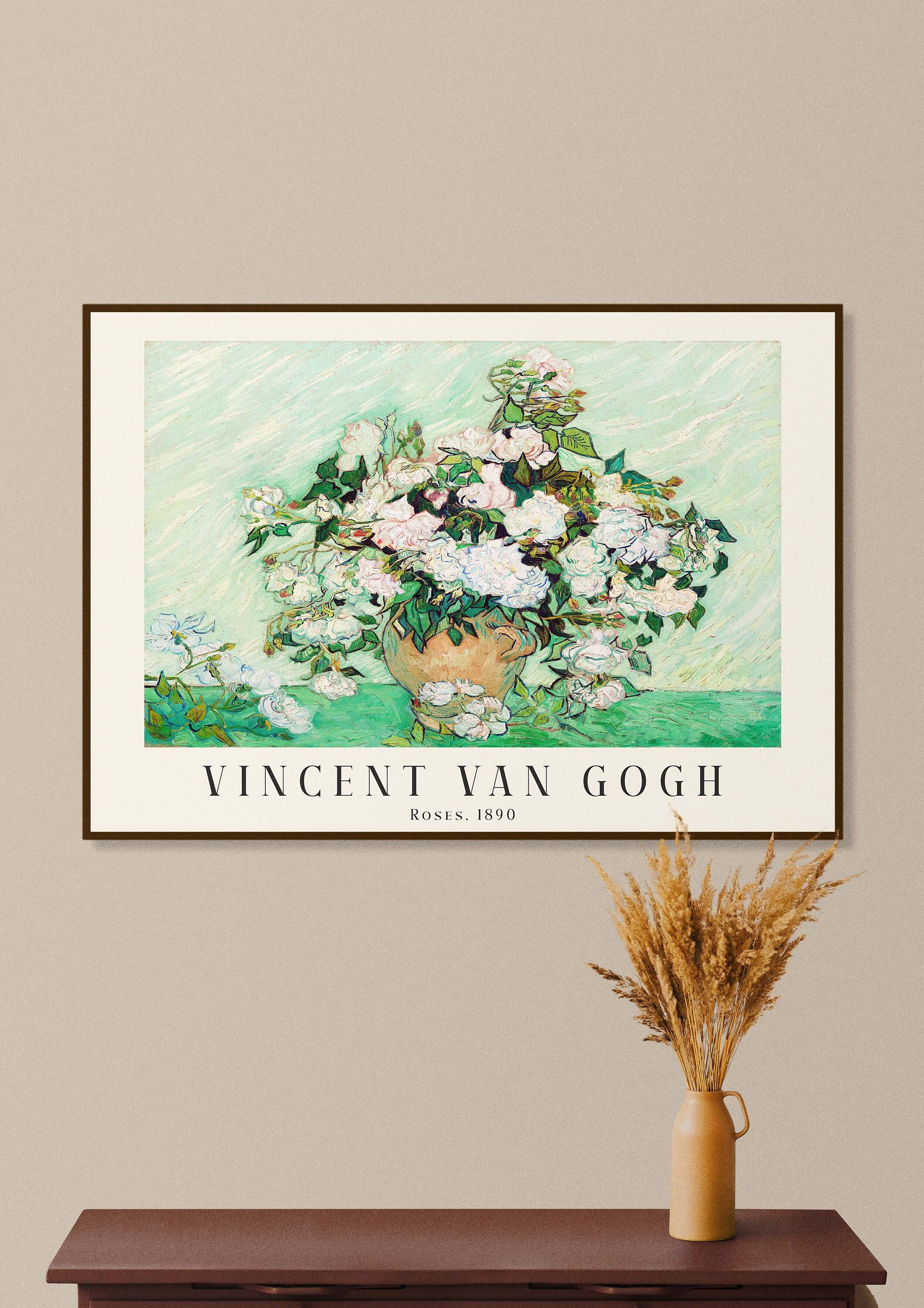 Van Gogh Printable Art Van Gogh Poster, Van Gogh Wall Art, Roses Poster ...