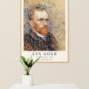 Van Gogh Printable Art Self Portrait, Van Gogh Poster, Van Gogh Wall ...
