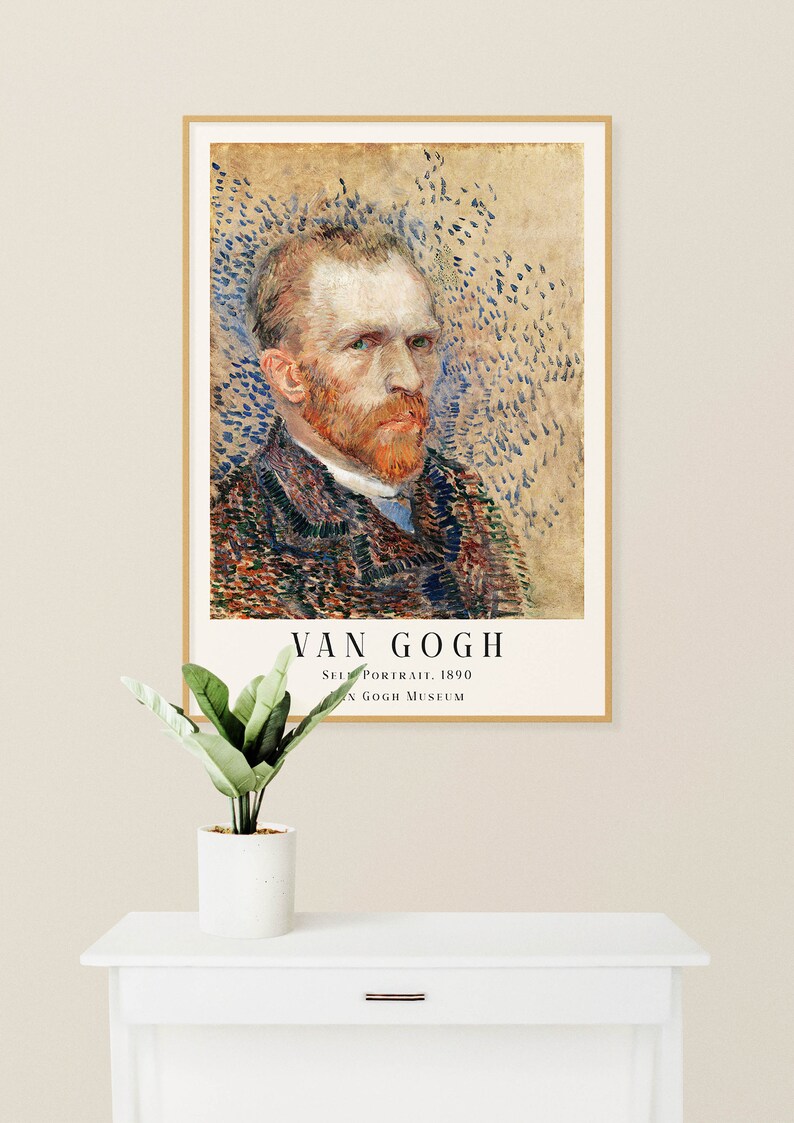 Van Gogh Printable Art Self Portrait, Van Gogh Poster, Van Gogh Wall ...