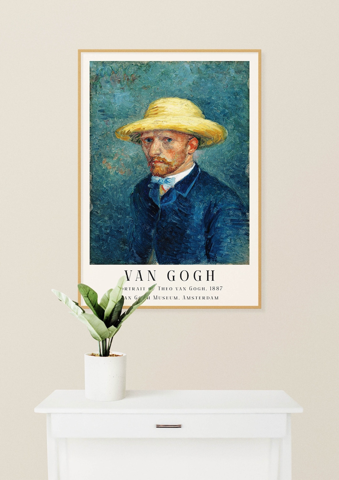 Van Gogh Printable Art Portrait of Theo Van Gogh, Van Gogh Poster, Van ...