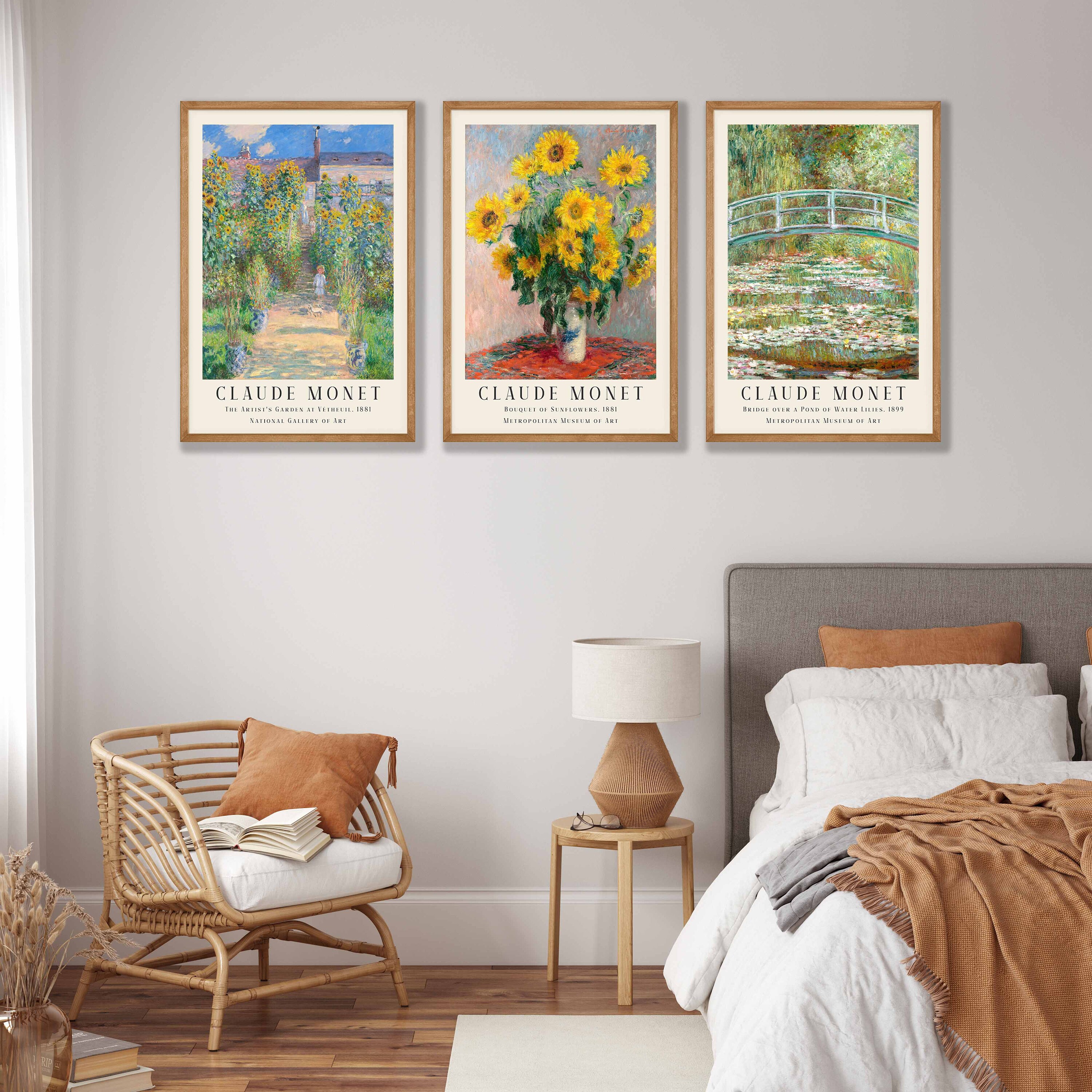 Claude Monet Printable Art Set of 3 - Monet Poster, Monet Wall Art ...