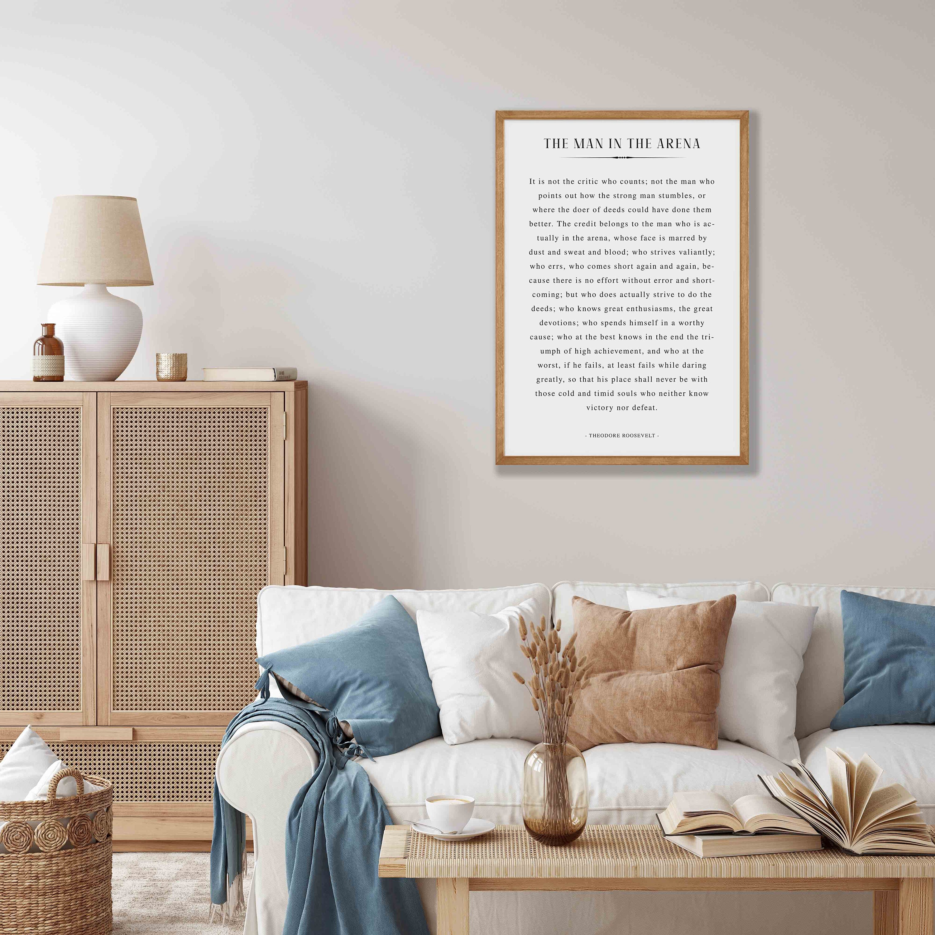 The Man in the Arena Printable Art - Man in the Arena Print, Poem Wall ...