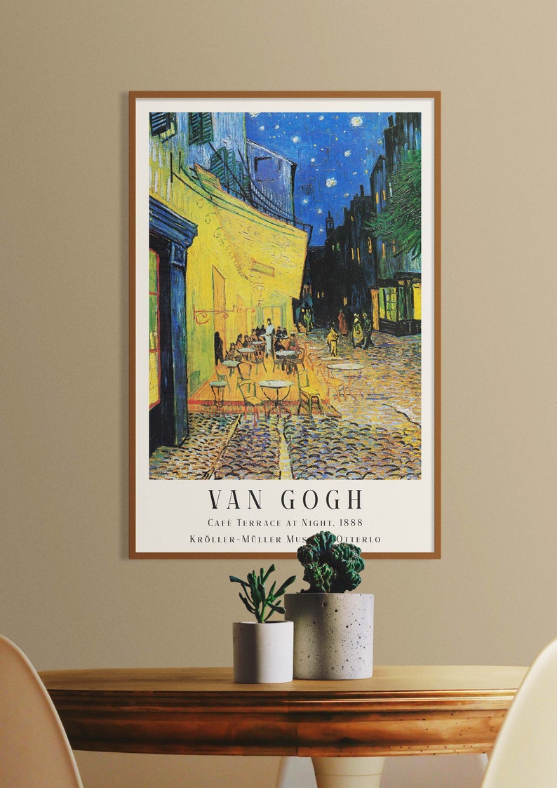 Van Gogh Printable Art Van Gogh Poster, Van Gogh Wall Art, Cafe Terrace ...