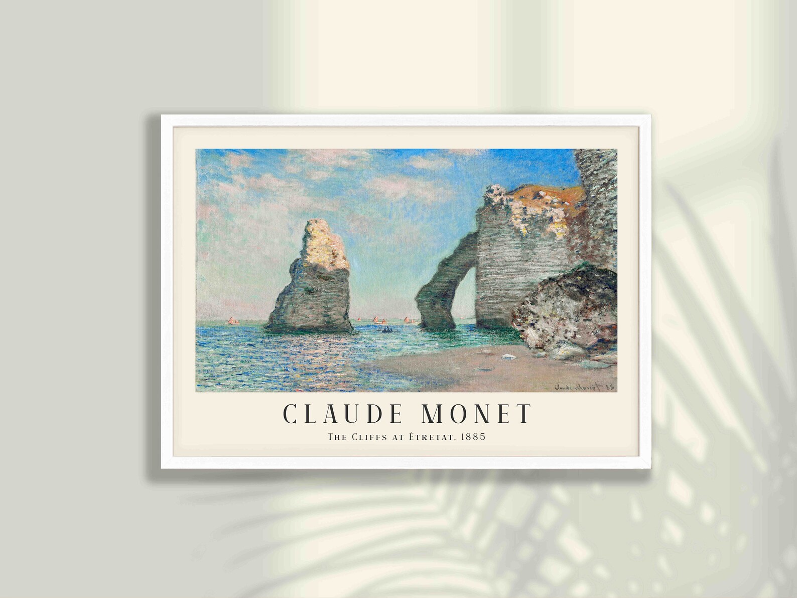 Claude Monet Printable Art - the Cliffs at Etretat, Monet Wall Art ...