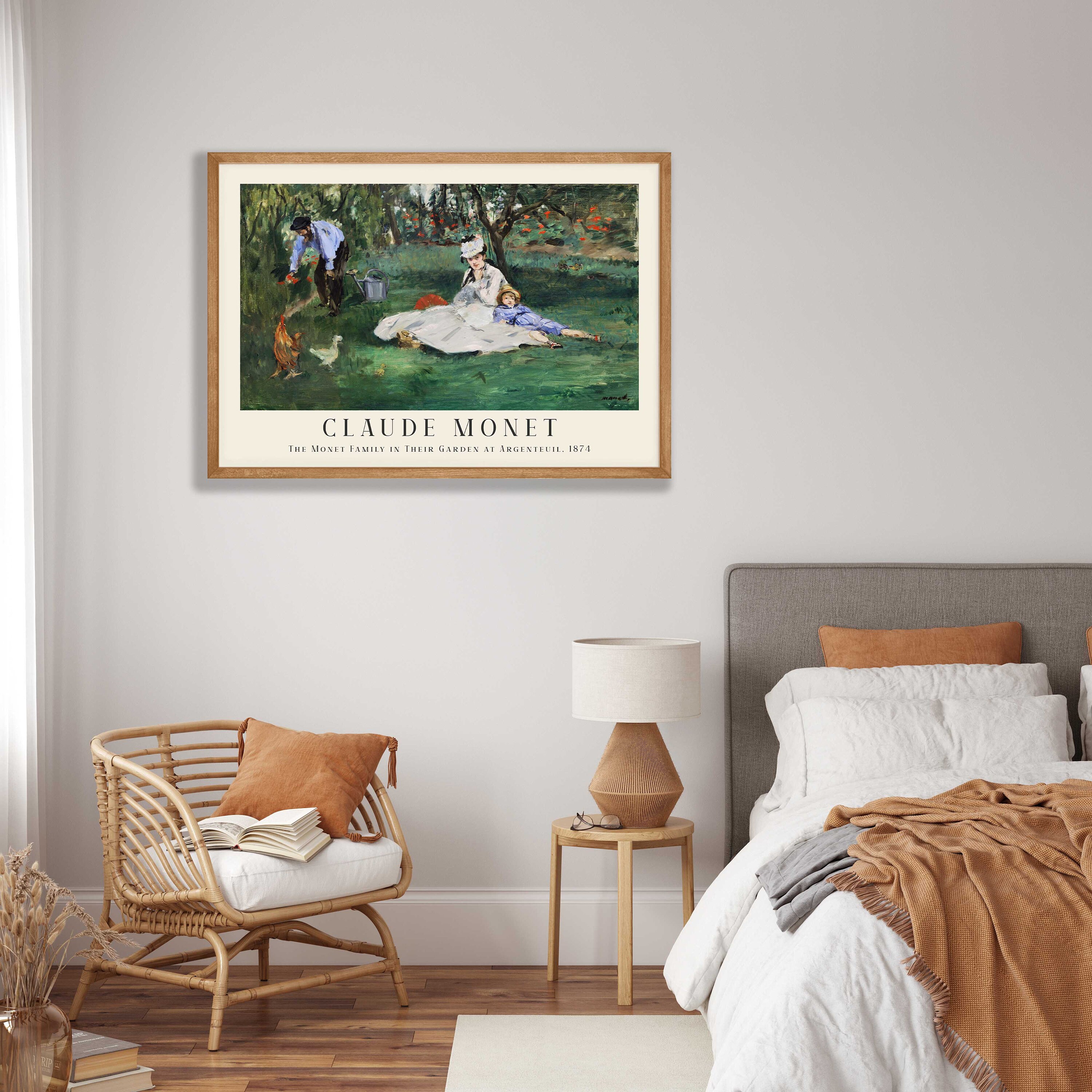 Claude Monet Printable Art - the Monet Family in Their Garden, Monet ...
