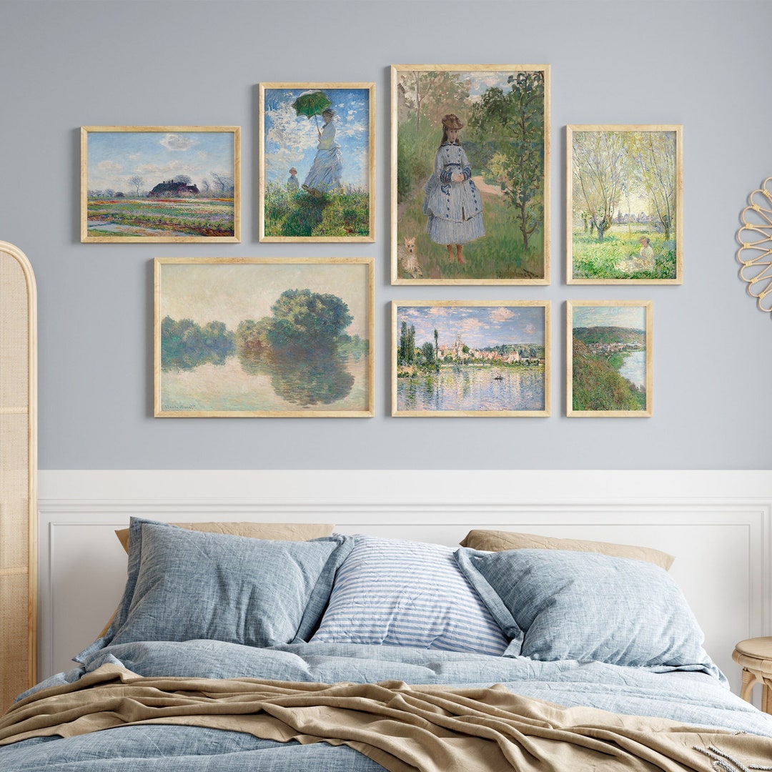 Monet Prints Set of 7: Eclectic Gallery Wall Art (PRINTABLE) - Etsy