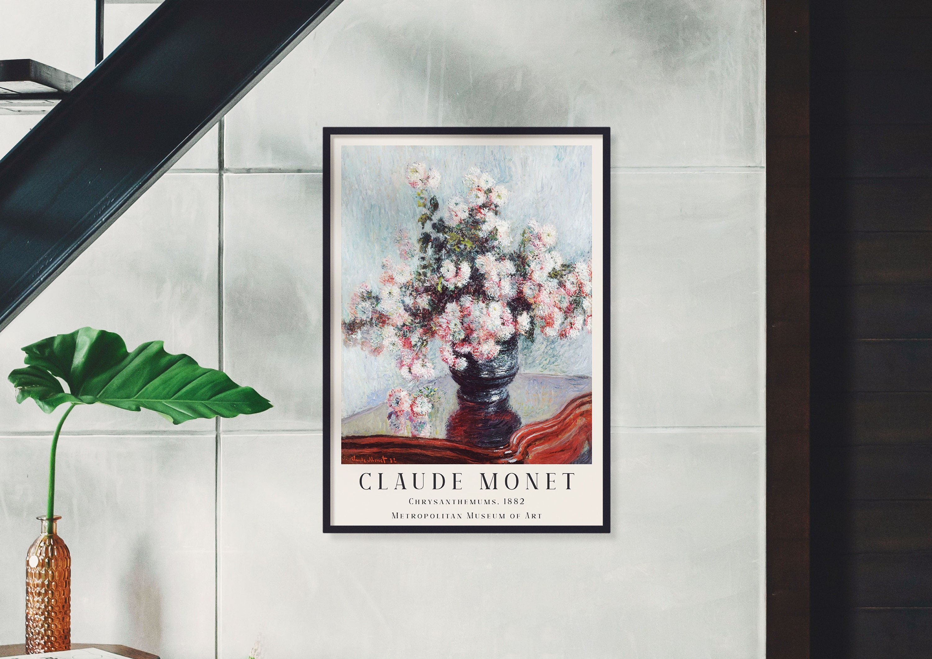 Claude Monet Printable Art Chrysanthemums, Monet Wall Art, Monet Poster ...