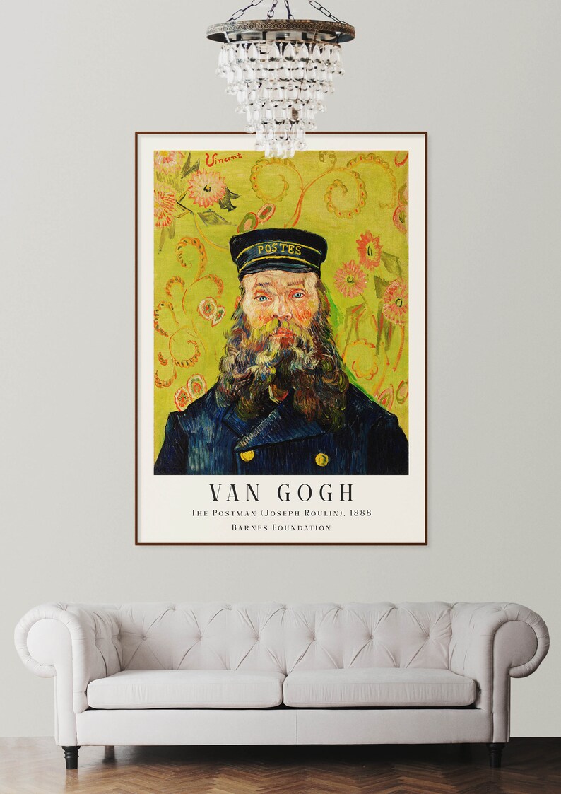 Van Gogh Printable Art the Postman Print, Van Gogh Poster, Van Gogh ...