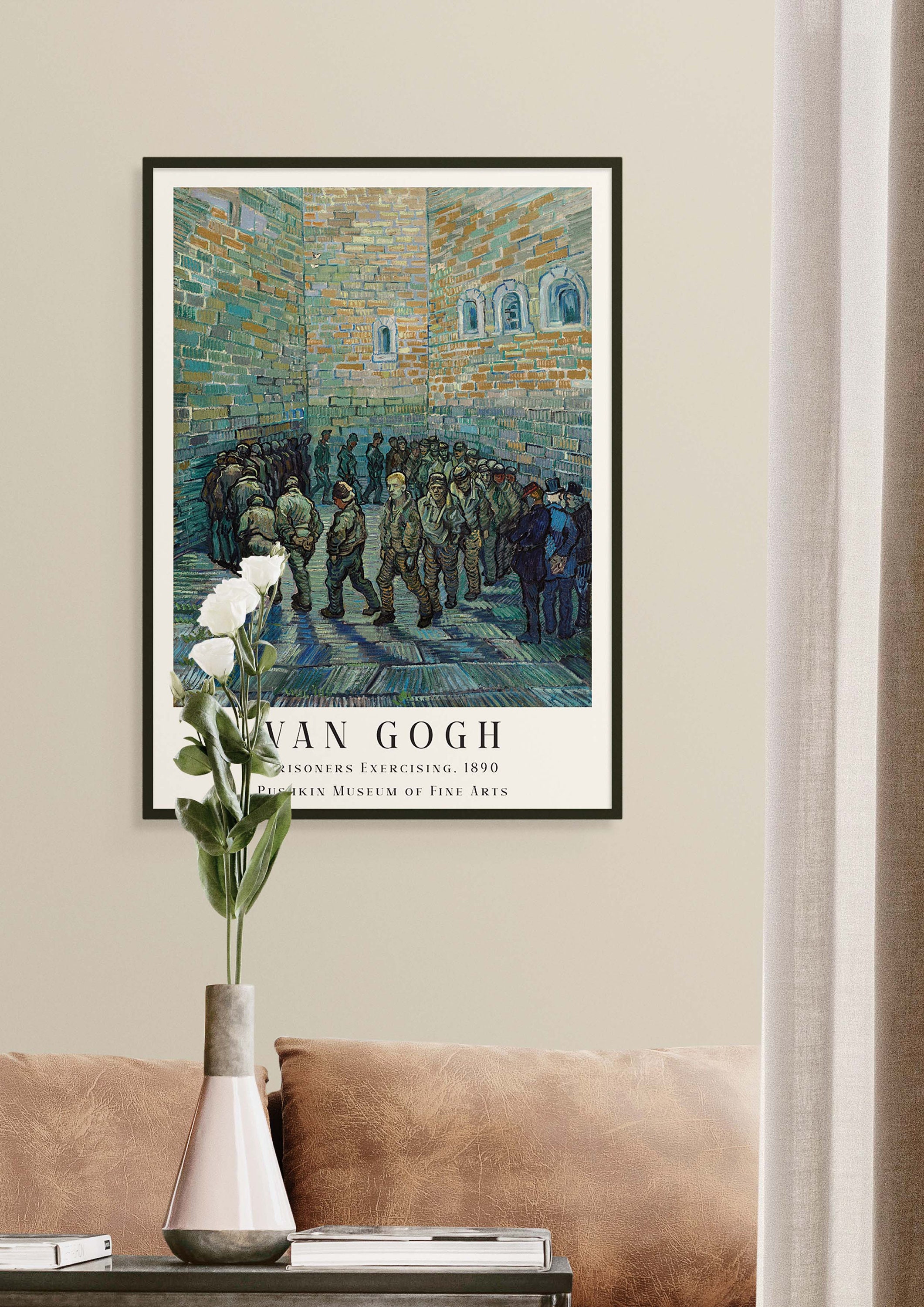 Van Gogh Printable Art Prisoners Exercising, Van Gogh Poster, Van Gogh ...