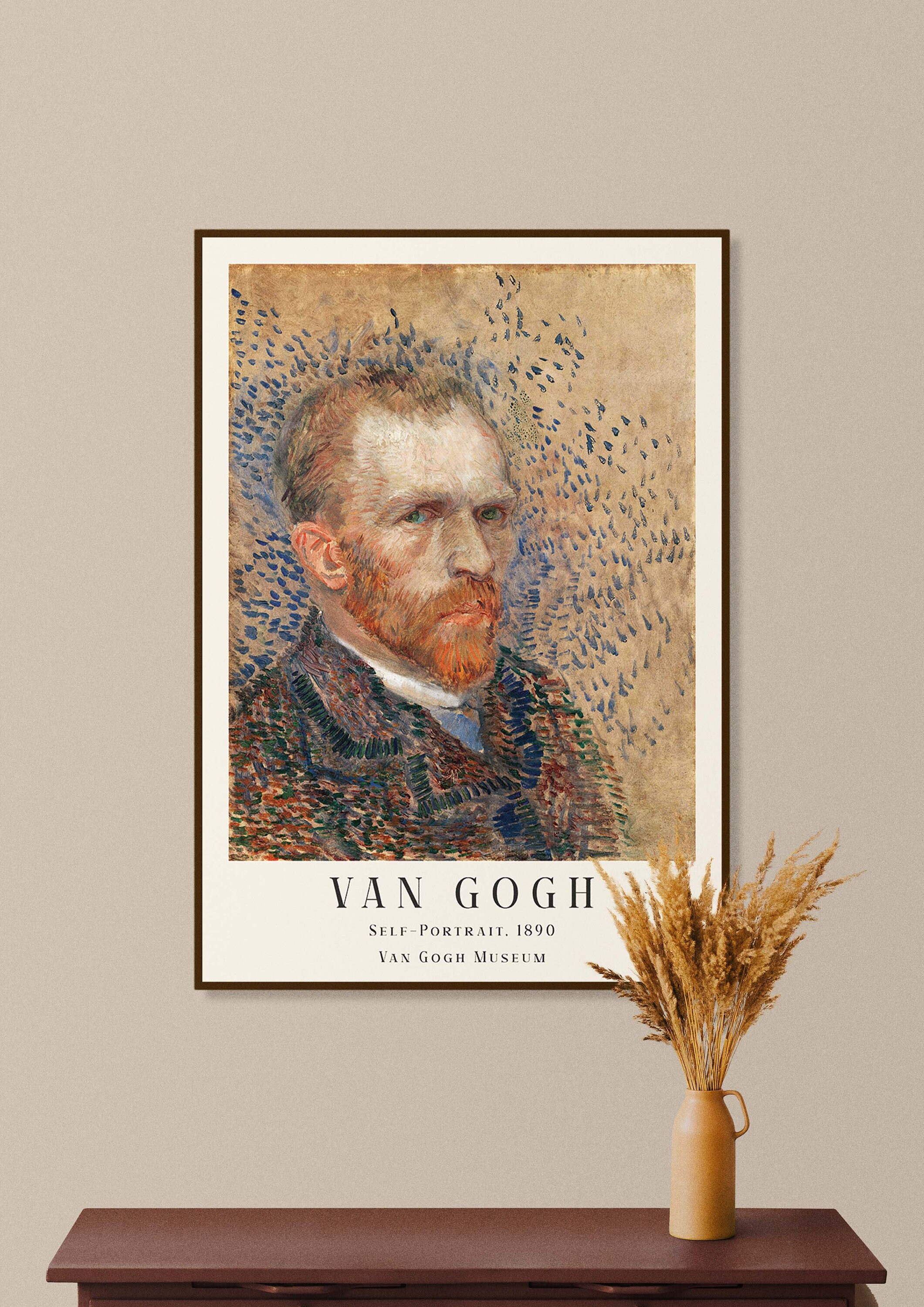 Van Gogh Printable Art Self Portrait, Van Gogh Poster, Van Gogh Wall ...