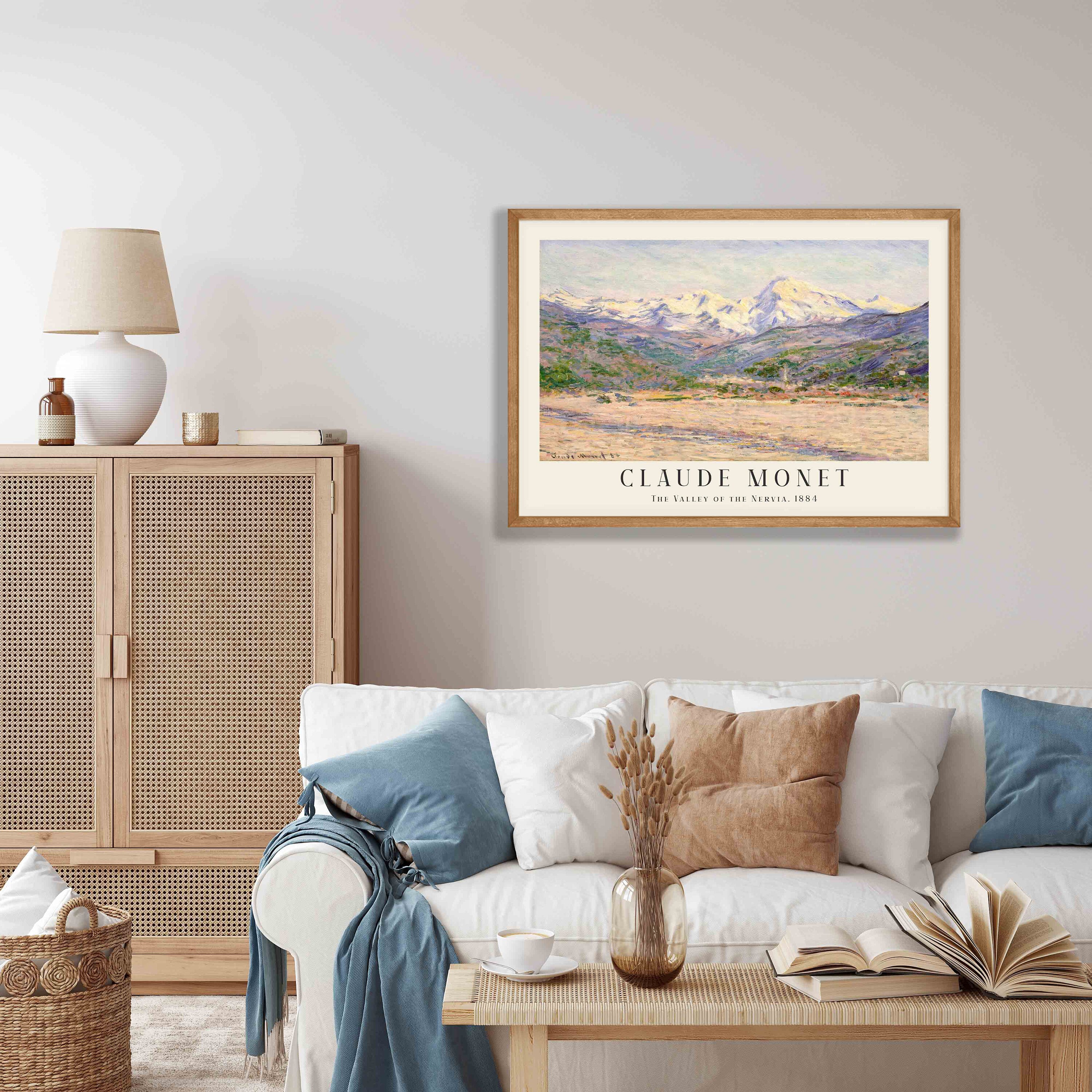 Claude Monet Printable Art the Valley of the Nervia, Monet Wall Art ...