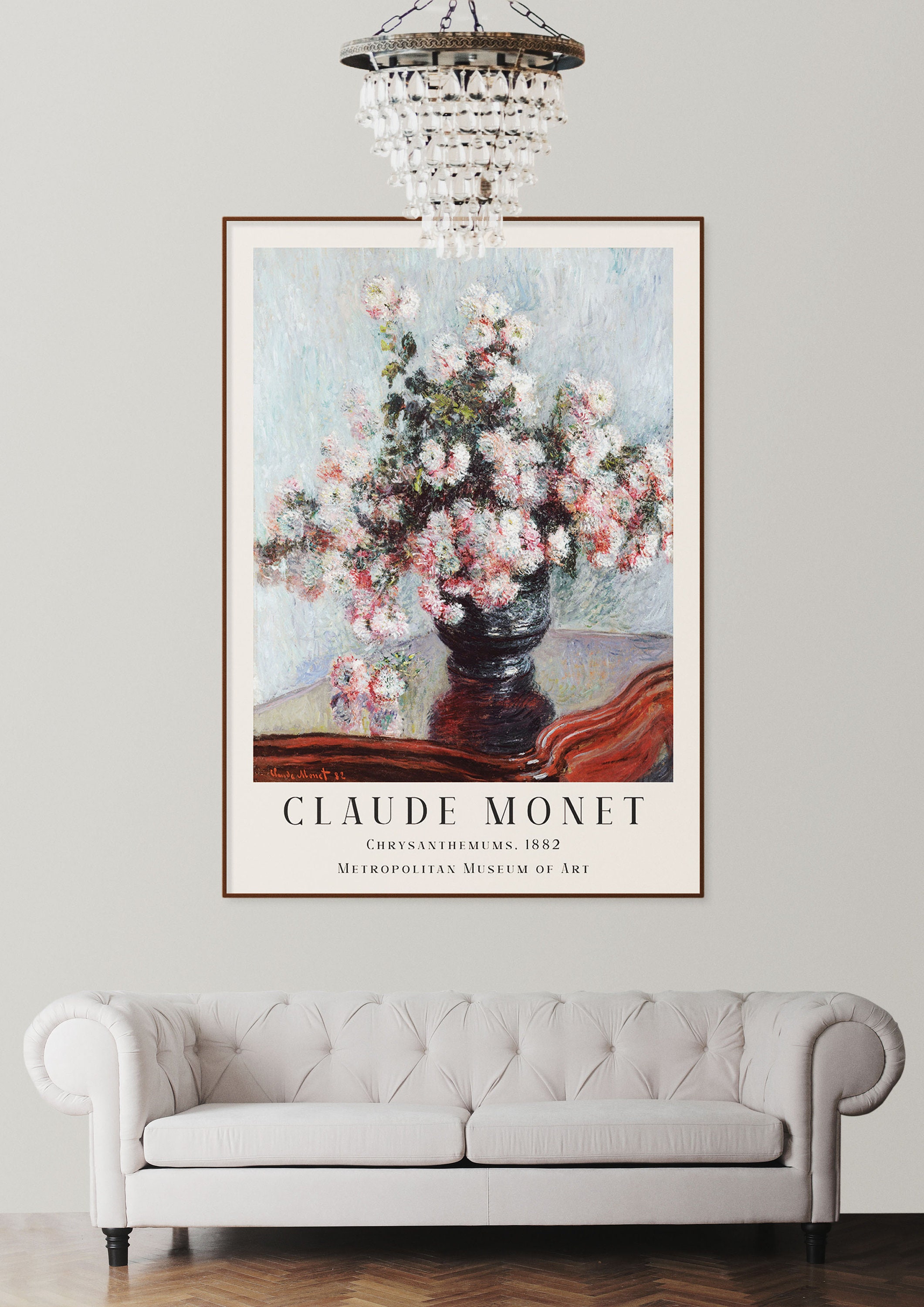Claude Monet Printable Art Chrysanthemums, Monet Wall Art, Monet Poster ...