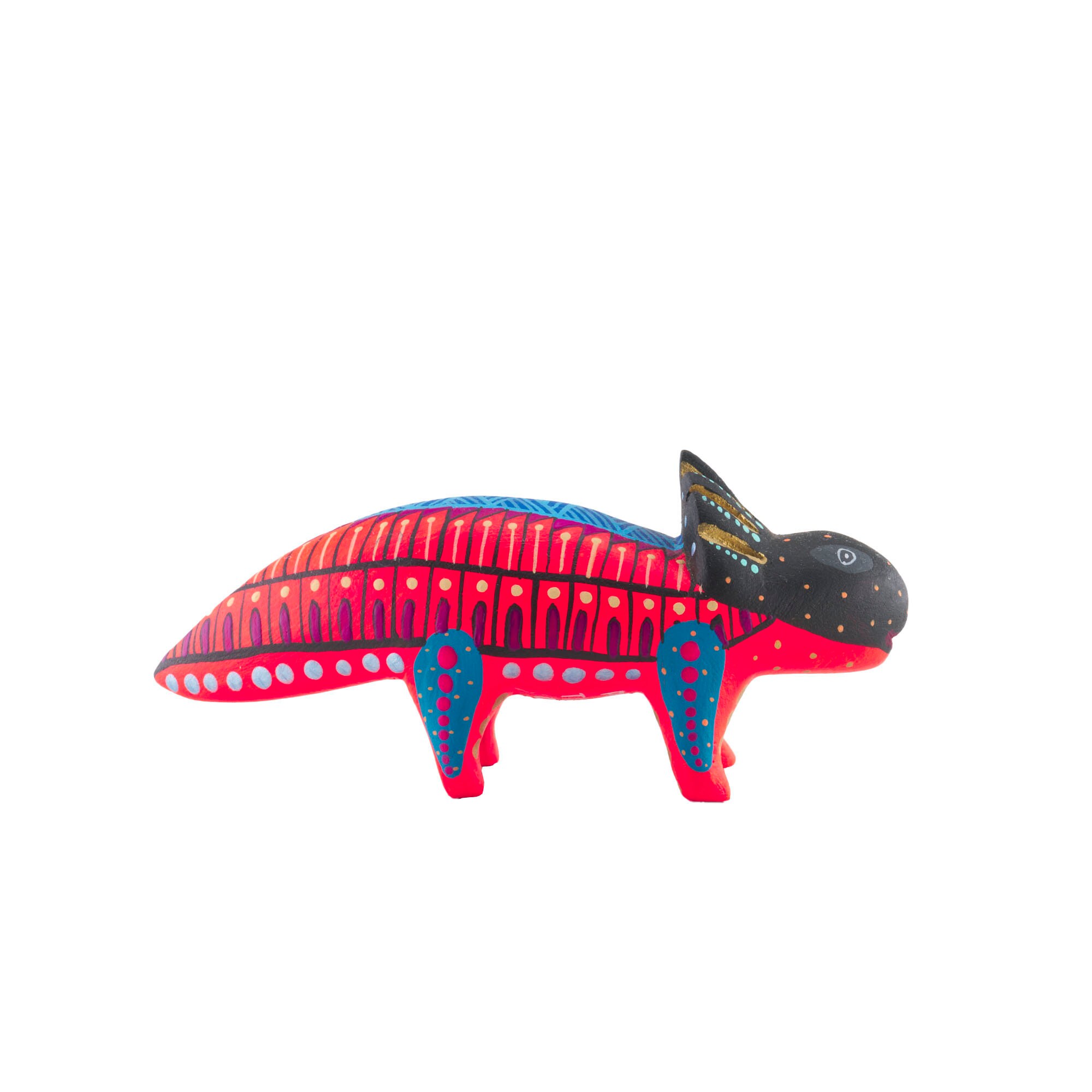 Axolotl Alebrije Orange & Black Amphibian Wood Carving - Etsy