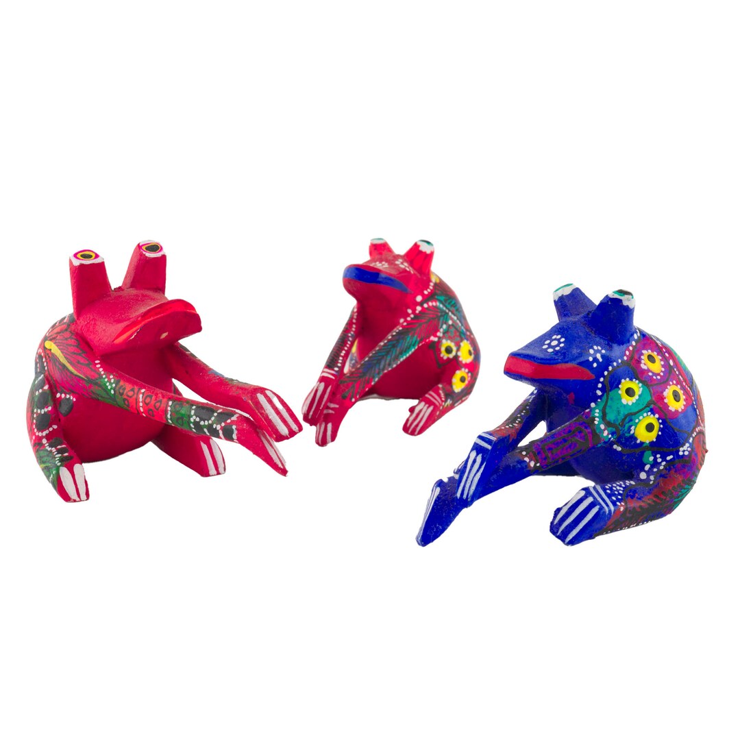 Frog Alebrije, Wood Carving, Mexican Decor, Mexican Craftsmanship ...