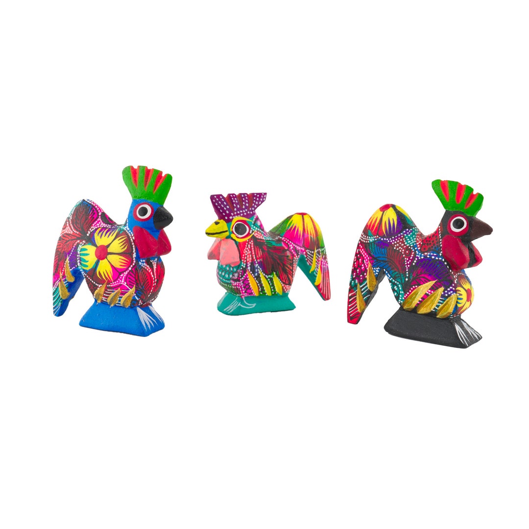 Chicken Alebrije, Hen Alebrije, Wood Carving, Mexican Decor, Mexican ...