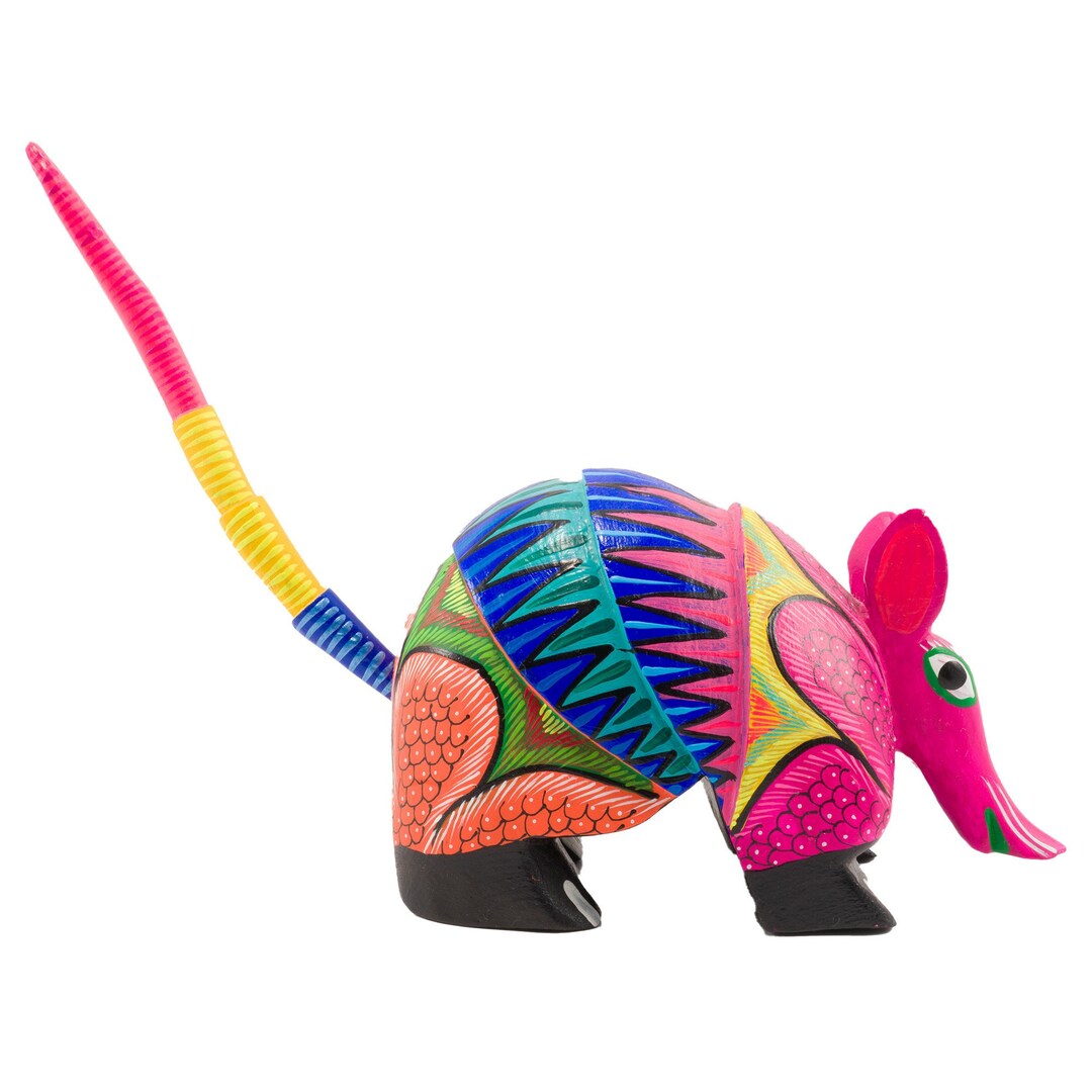 Armadillo Alebrije, Wood Carving, Statement Decor, Mexican ...