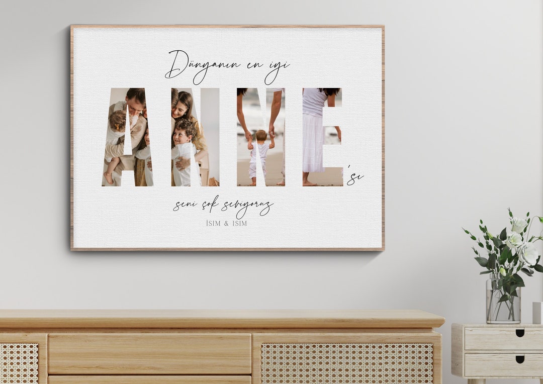Anne Poster Anne Poster With Picture Anneler Günü Hediyesi Mother's Day ...