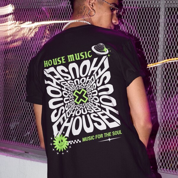 House Music T Shirt - Etsy