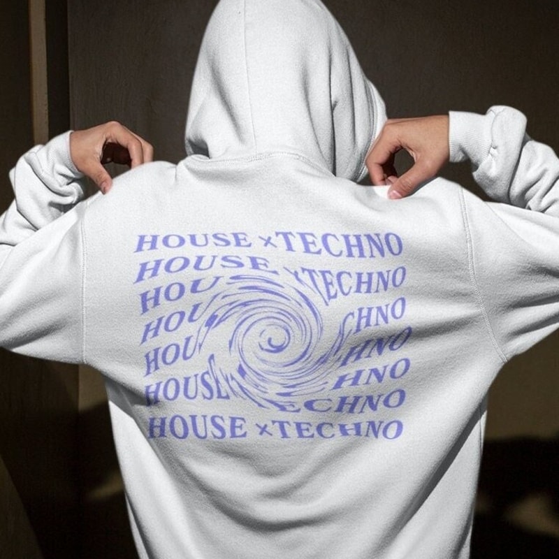 House and Techno Hoodie - Etsy