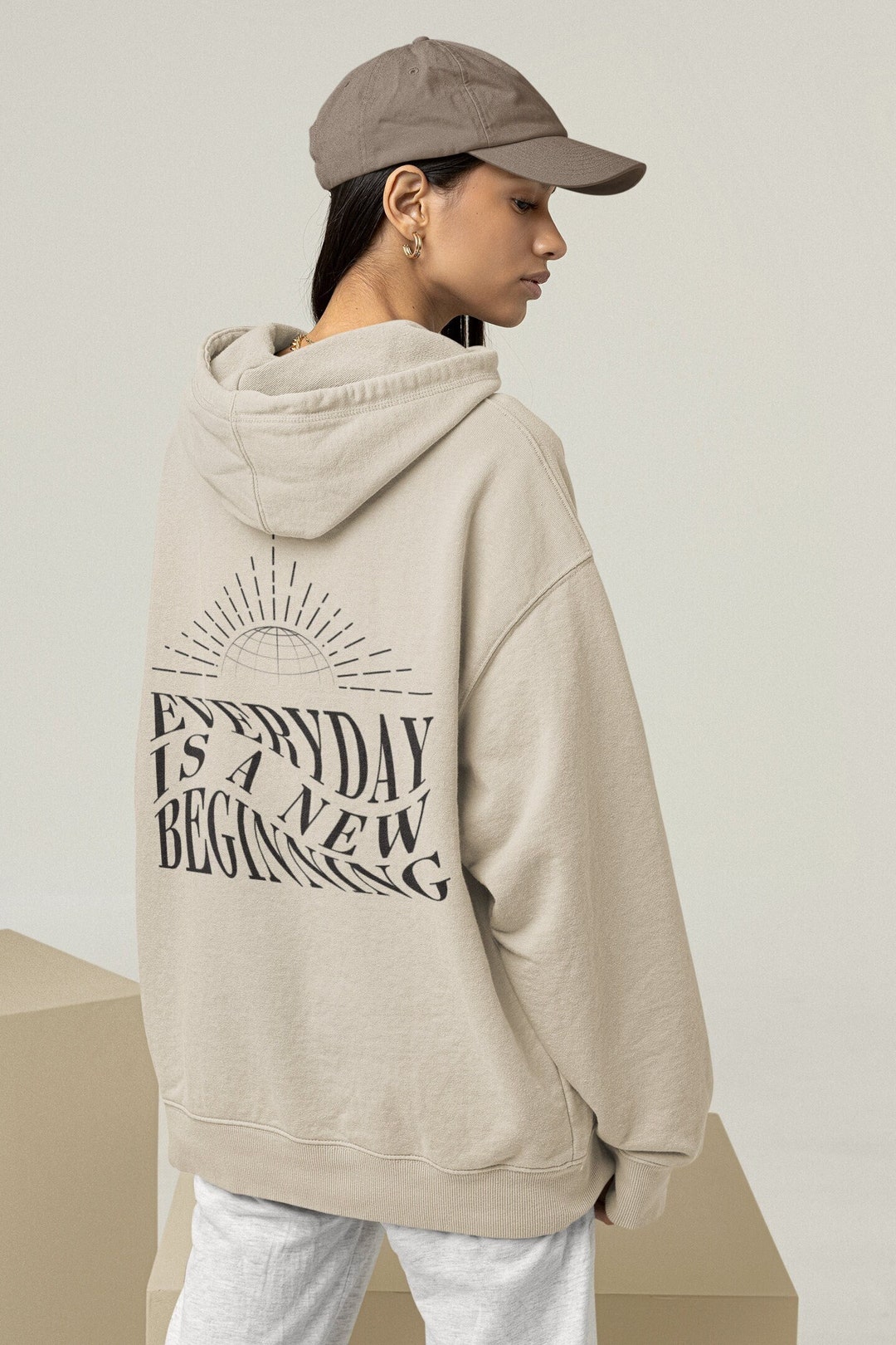 Everyday is A New Beginning Hoodie, Oversized Hoodie, Trendy Hoodie ...