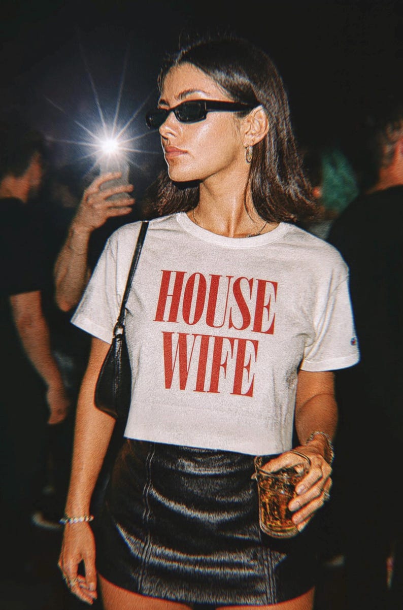 House Wife Rave Crop Rave Outfit House Music Shirt Women Music Festival ...