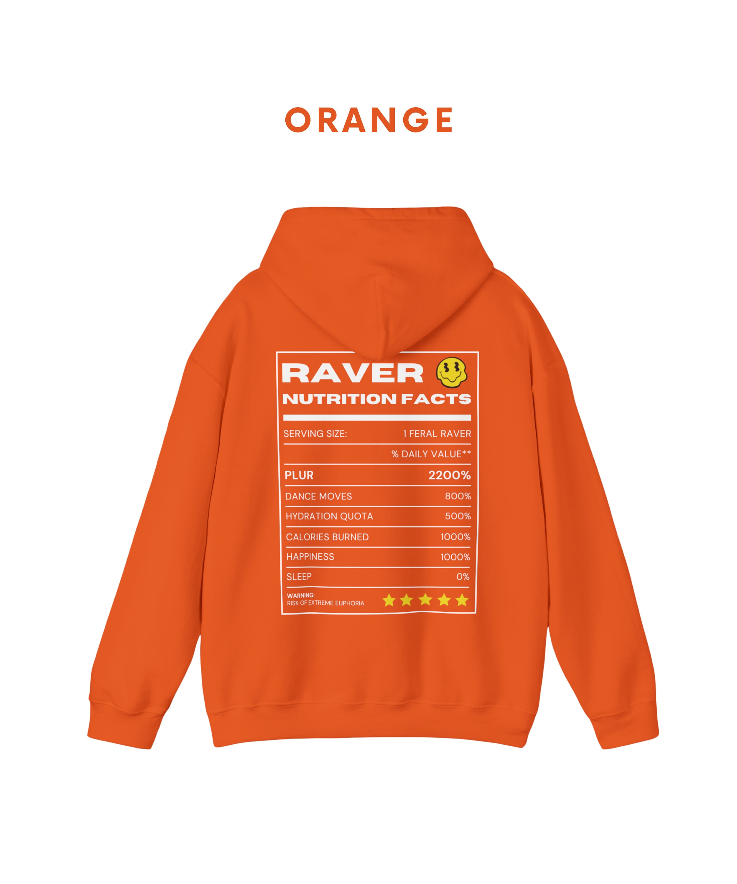 Raver Nutrition Facts Hoodie, Rave Sweater, Music Festival Shirt, Rave Gifts, Rave Top, EDM ...