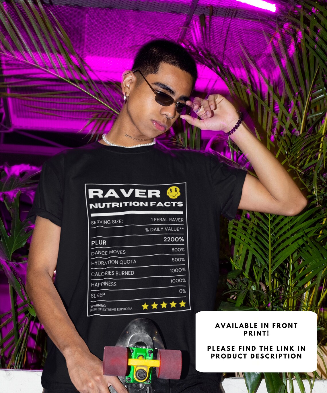 Raver Nutrition Facts Shirt Rave Outfit Music Festival - Etsy