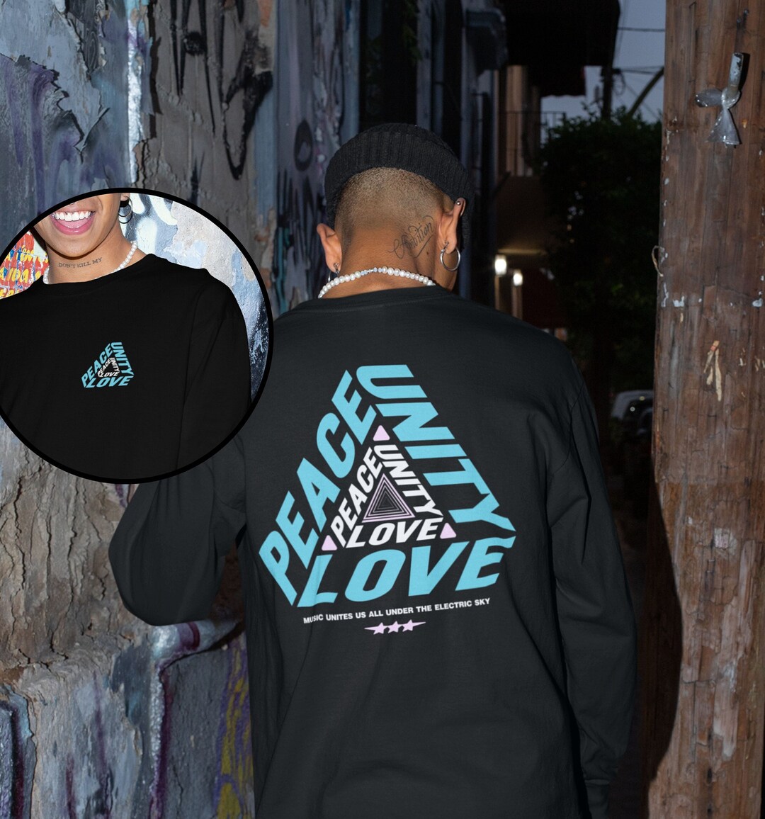 Peace Love Unity Sweatshirt, Music Festival Sweatshirt, Rave Sweater ...