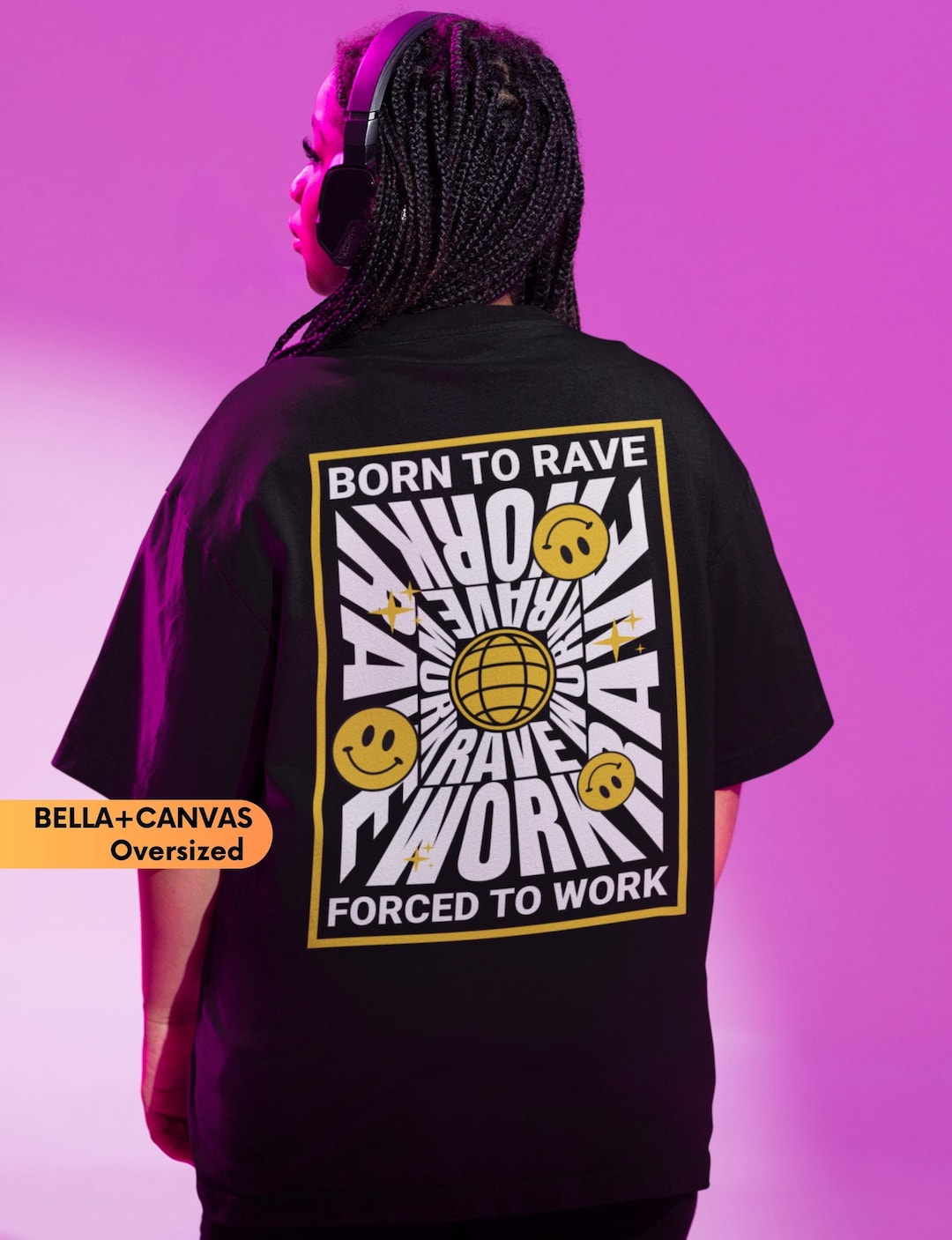Born to Rave Forced to Work Shirt, Funny Rave Shirts, Music Festival ...