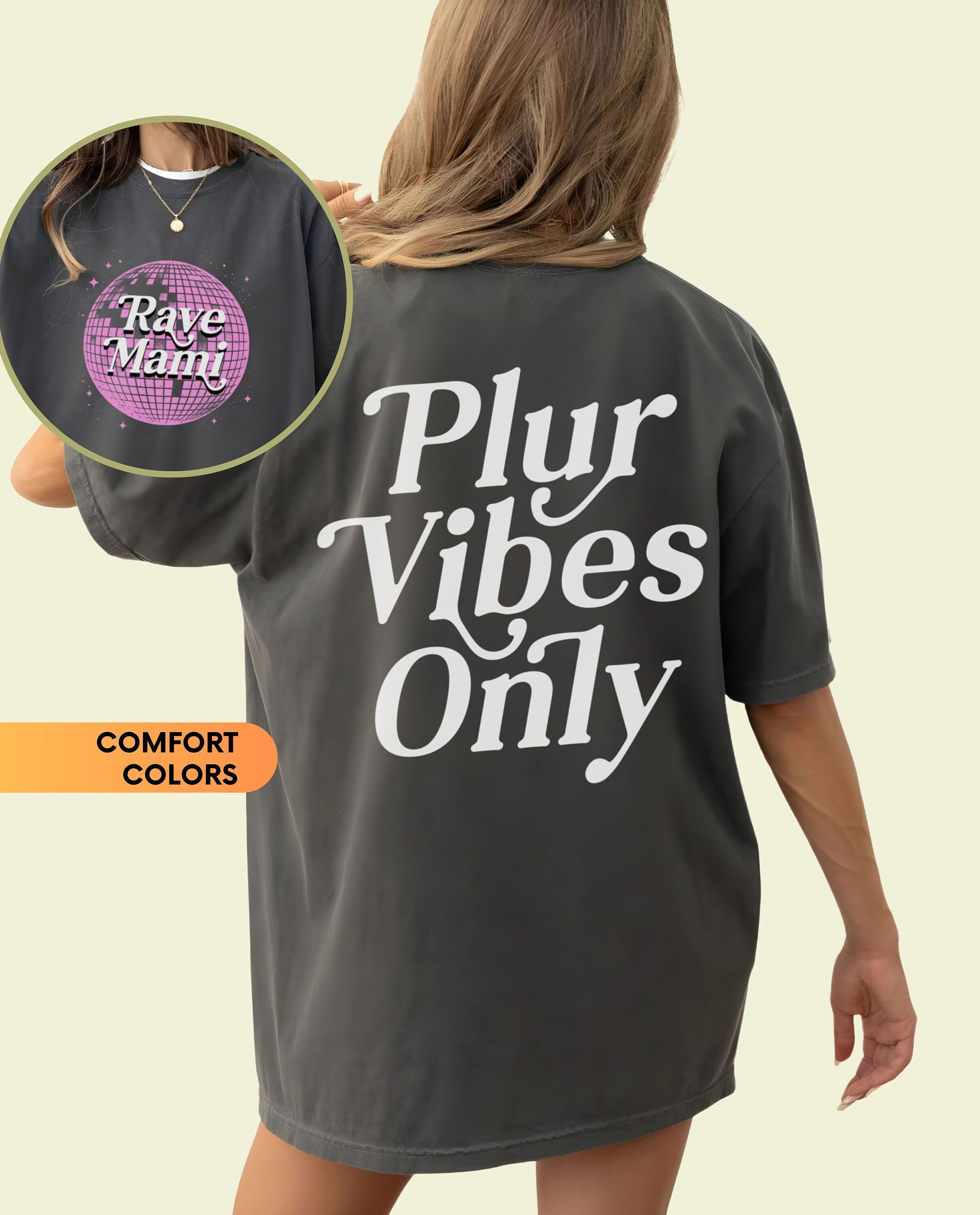 Women Rave Outfit, Rave Mami, Plur Vibes Only Shirt, Rave Tops, Rave ...