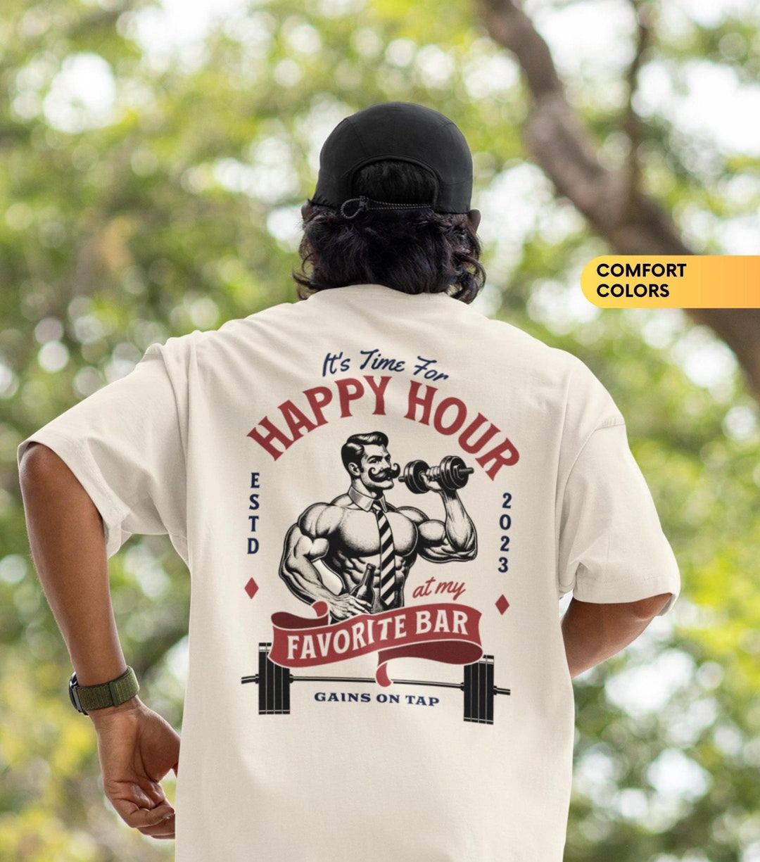 Happy Hour at the Gym Funny Gym Shirt, Gym Clothes, Workout Shirt, Gift ...
