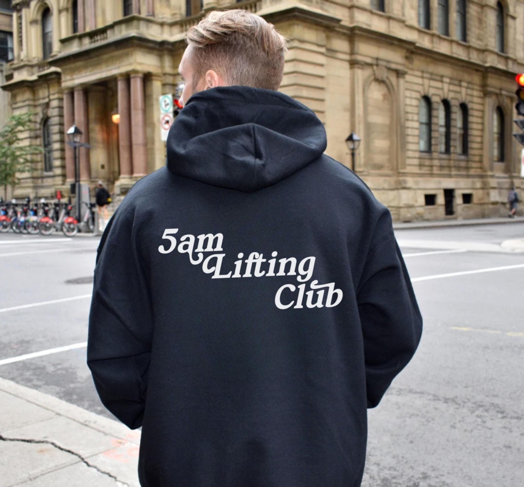 5AM Lifting Club Hoodie, Gym Hoodie, Workout Hoodie, Gym Lover Gift ...