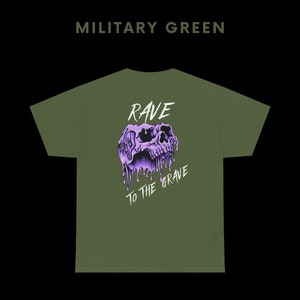 Rave to the Grave Shirt, Festival Outfit, Rave Top, EDM Shirt, Skeleton ...