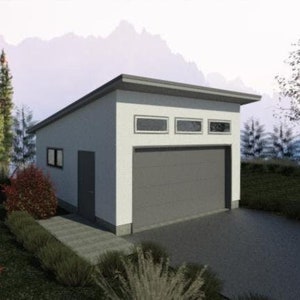 Modern 2 Car Garage 22'x24', 24'x24', 24'x26', 24'x30' - Etsy