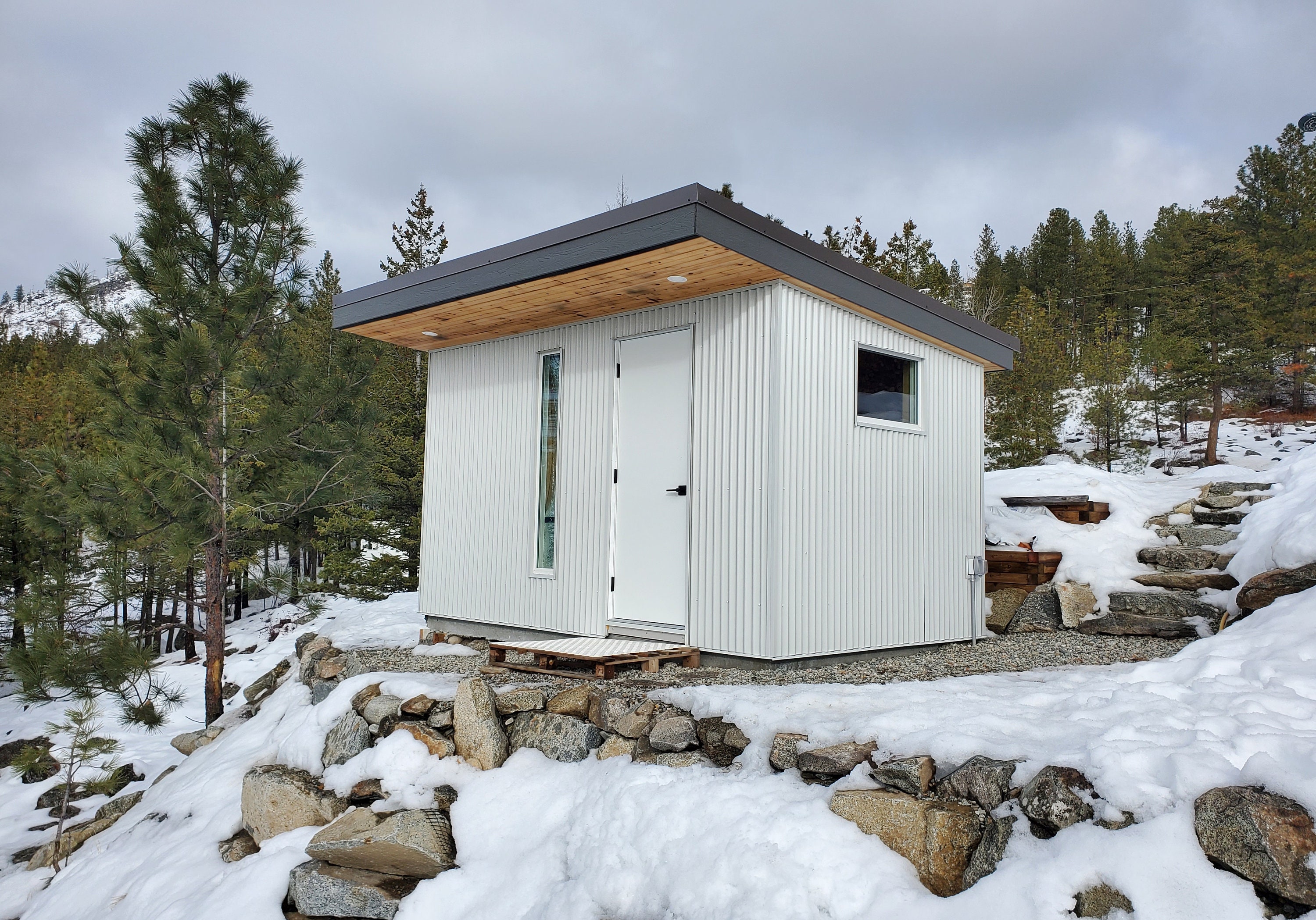 Detached Modern Sauna With Wood Burning Stove, 13x8 - Etsy