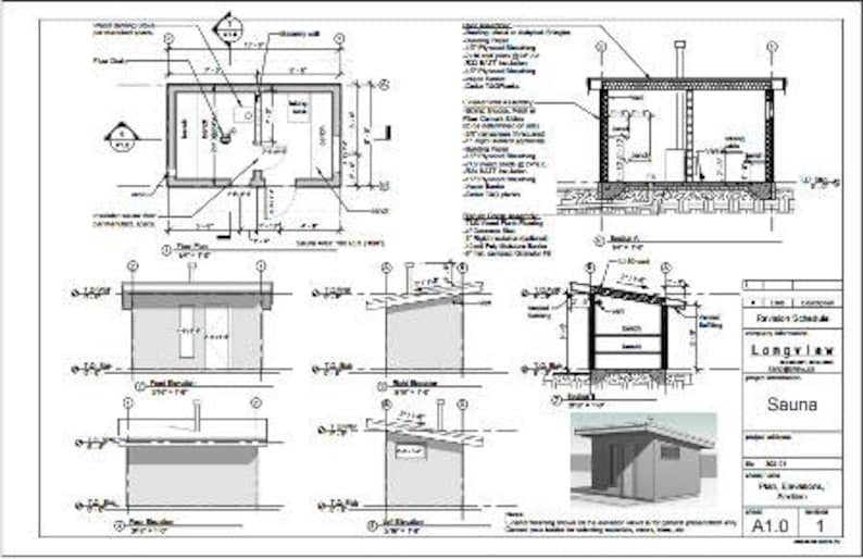 Detached Modern Sauna With Wood Burning Stove, 13x8 - Etsy