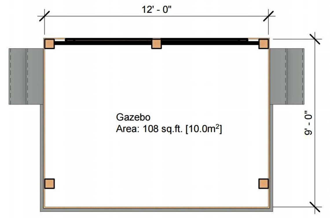 Gazebo/ Viewing Platform/ Pergola/ Covered Deck 12x9 - Etsy