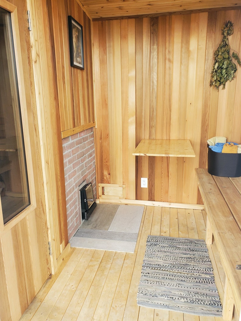 Detached Modern Sauna With Wood Burning Stove, 13x8 - Etsy