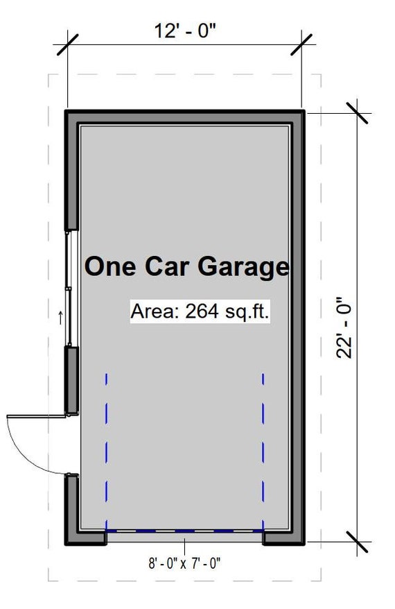 What Are The Dimensions Of A 1 Car Garage