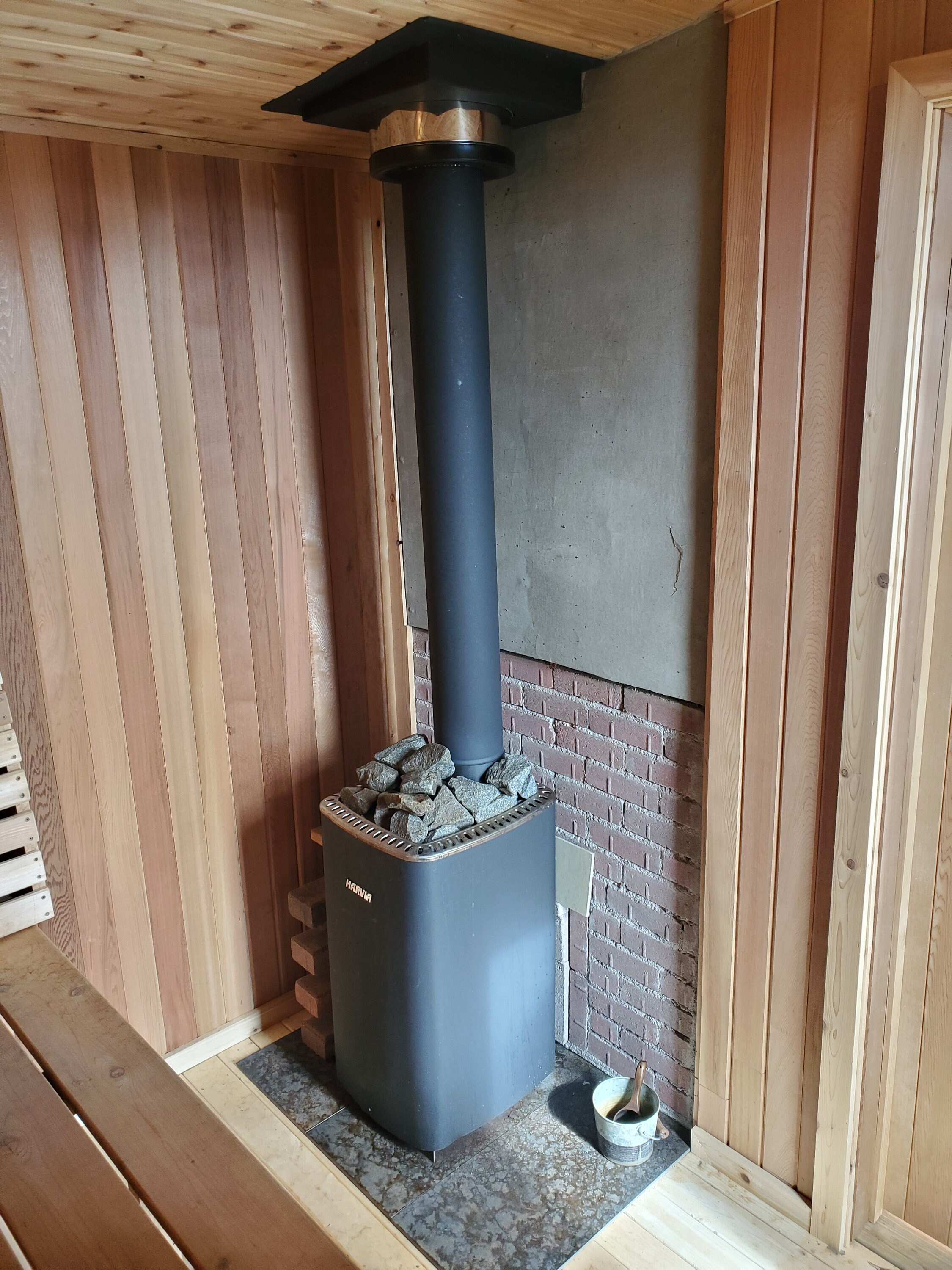 Detached Modern Sauna With Wood Burning Stove, 13x8 - Etsy