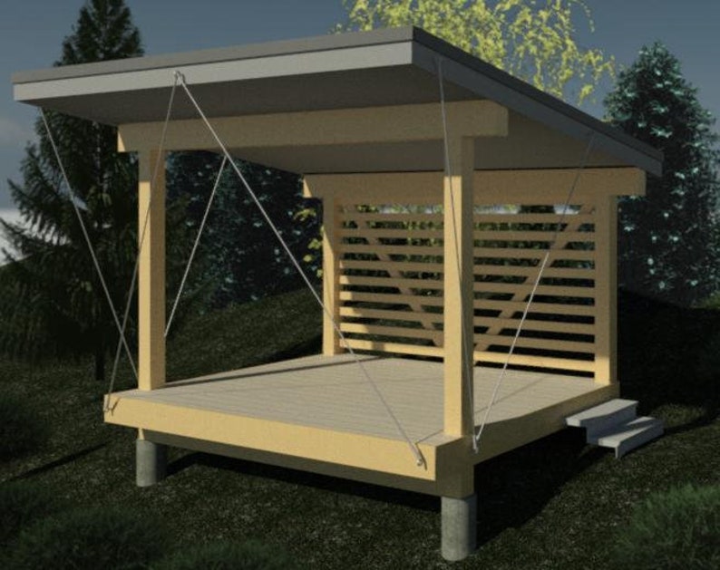 Gazebo/ Viewing Platform/ Pergola/ Covered Deck 12x9 - Etsy