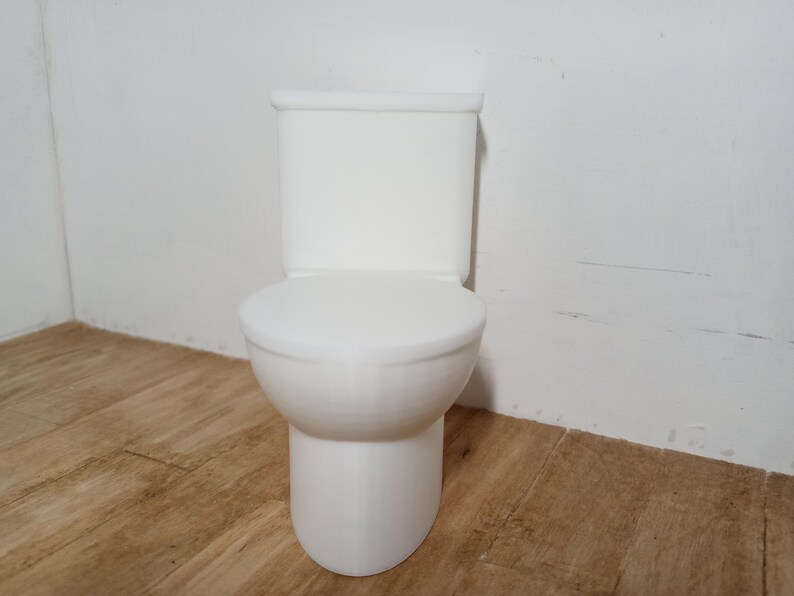1:12 Scale Miniature Toilet With Dual-flush Button (non-functional ...
