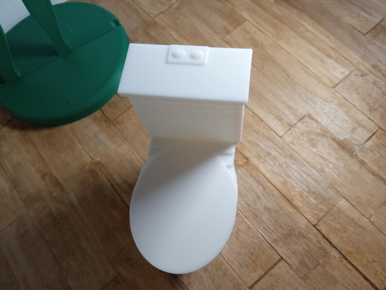 1:12 Scale Miniature Toilet With Dual-flush Button (non-functional ...