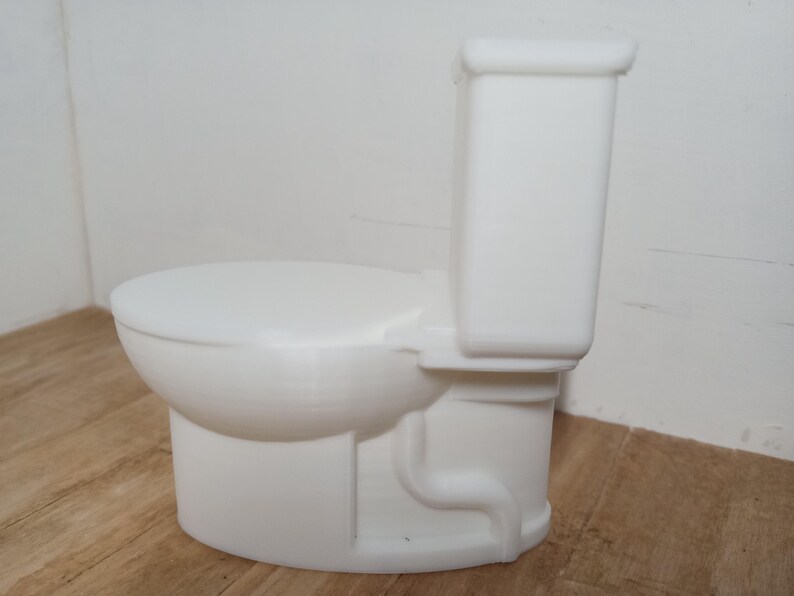 1:12 Scale Miniature Toilet With Dual-flush Button (non-functional ...