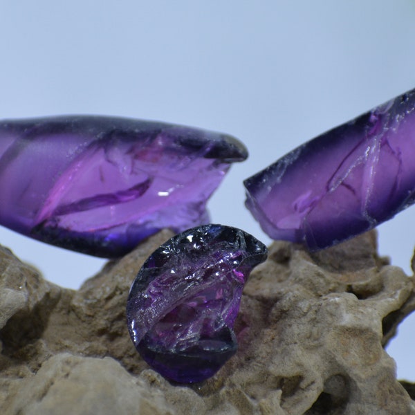 Lab Created Corundum Rough - Etsy