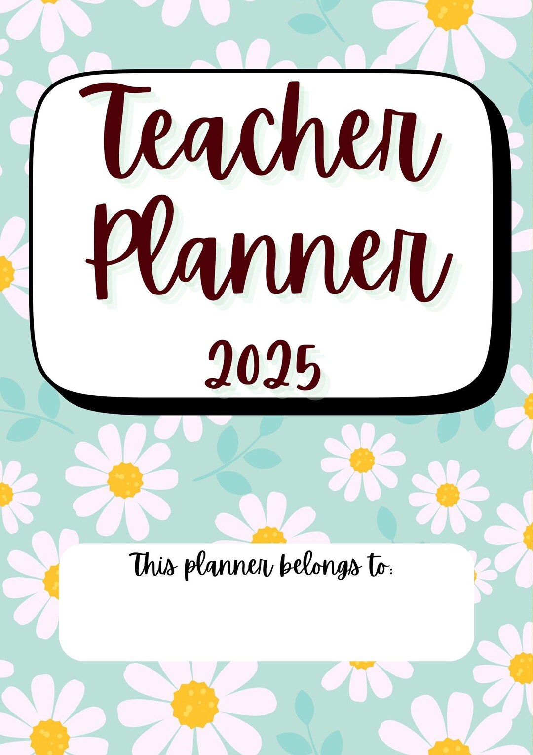 Teacher Planner Organiser 2025 - Etsy
