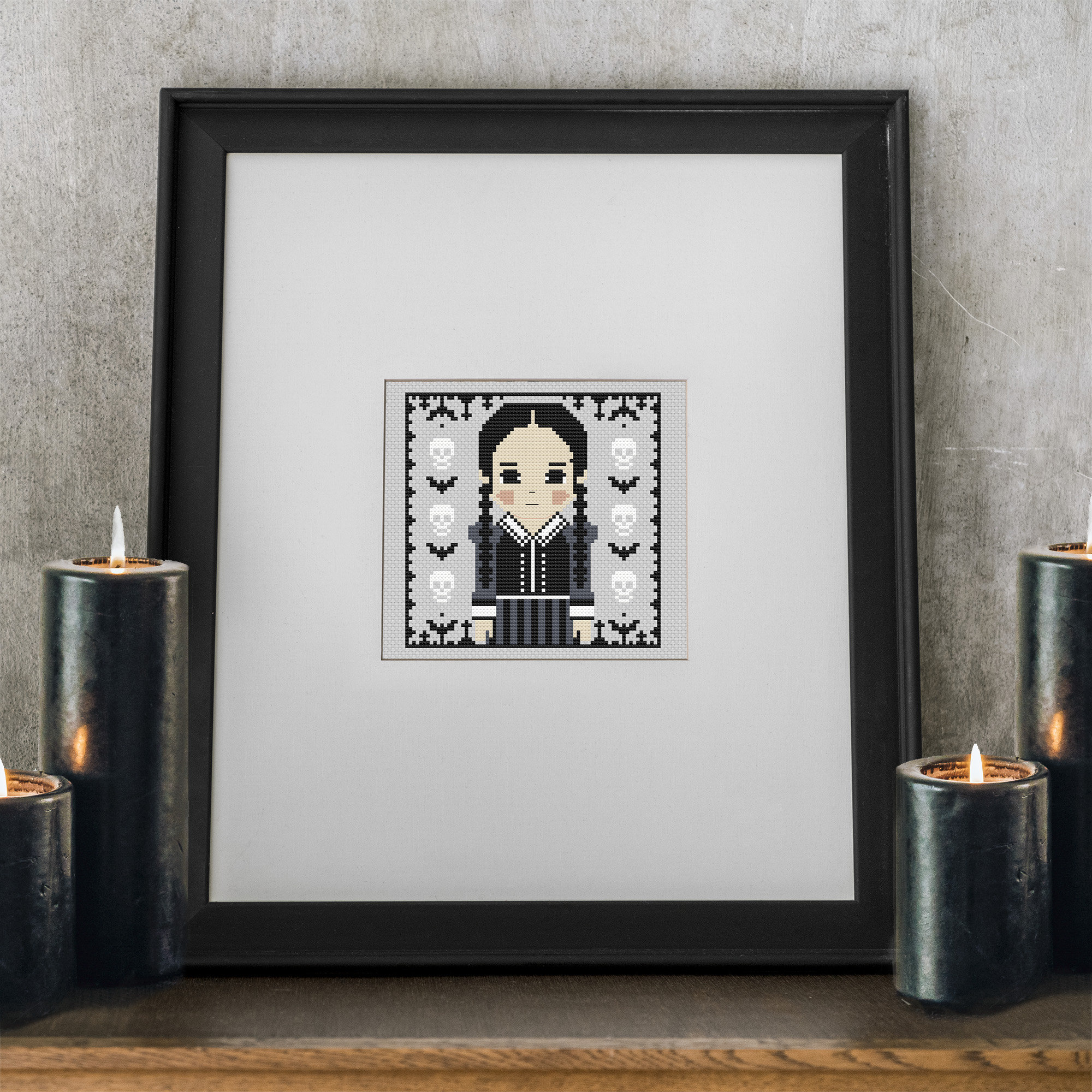 Wednesday Addams Cross Stitch Pattern PDF. Instant Download Cross ...