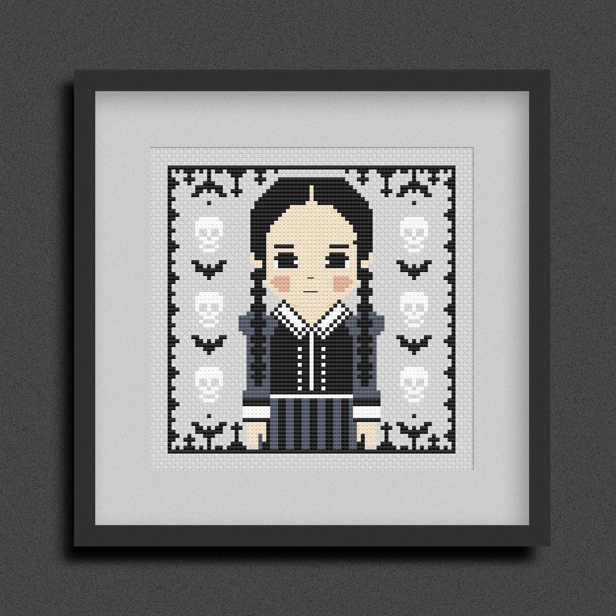 Wednesday Addams Cross Stitch Pattern PDF. Instant Download - Etsy