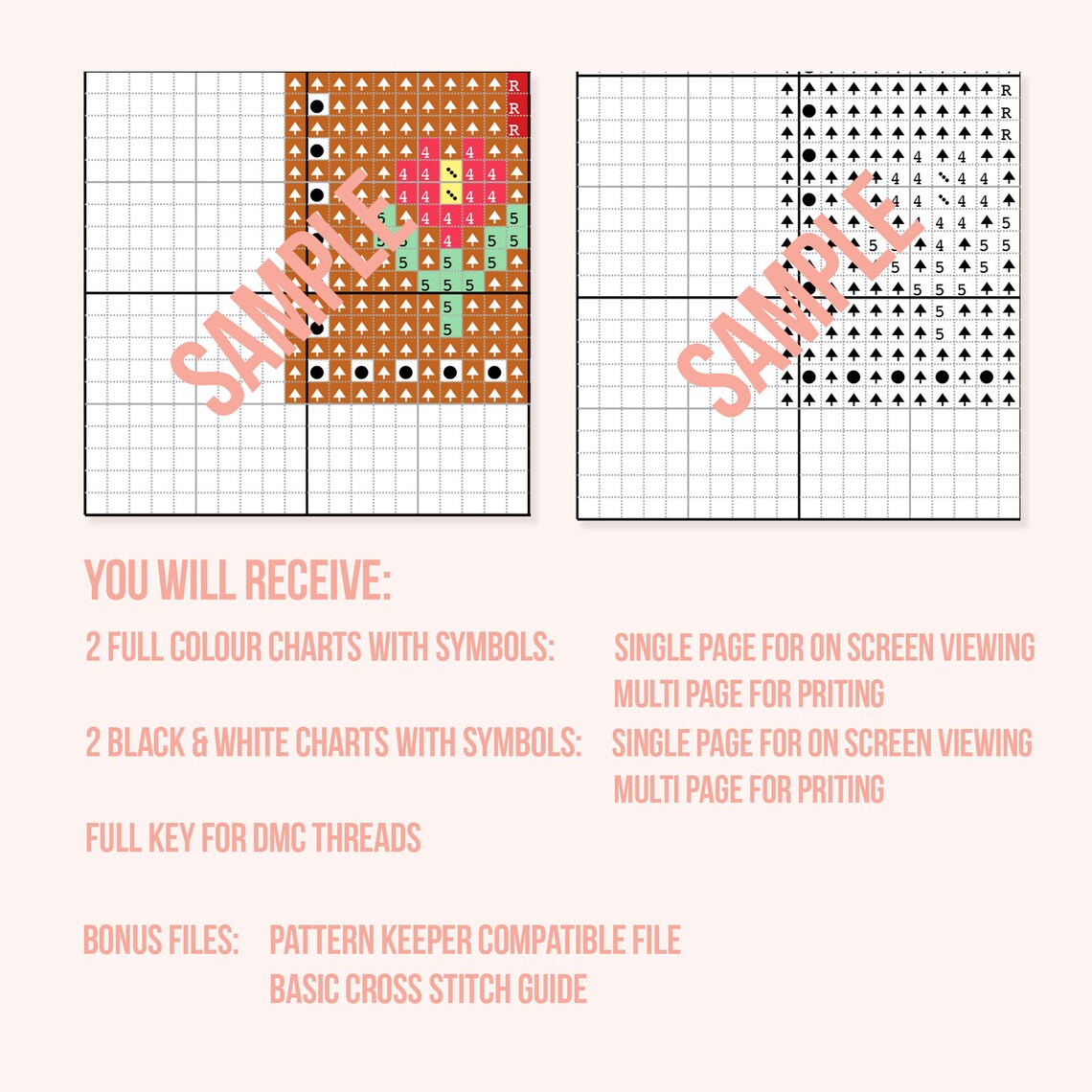 Cute Cat Cross Stitch Pattern. Instant Download PDF File. This Quick ...